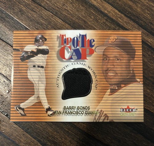 2001 Fleer Genuine Tip Of The Cap Game Used Hat Barry Bonds /150 | eBay