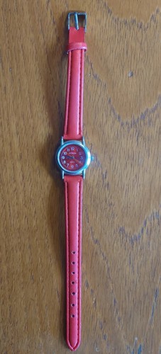 Vintage Citron Mens Quartz S565S Watch Luminous Hands Black Leather ...