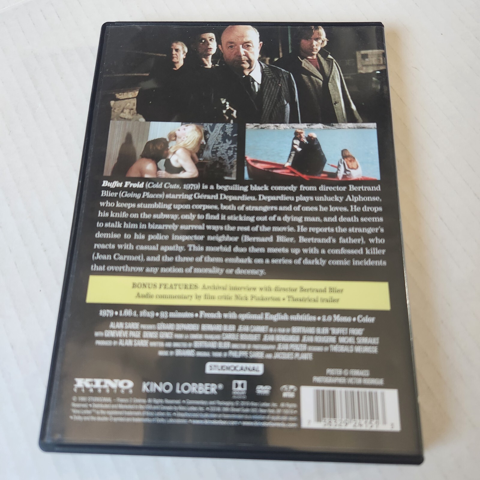 Lot of 4 Kino Lorber KL StudioCanal DVDs: Le Doulos, Buffet Froid ...