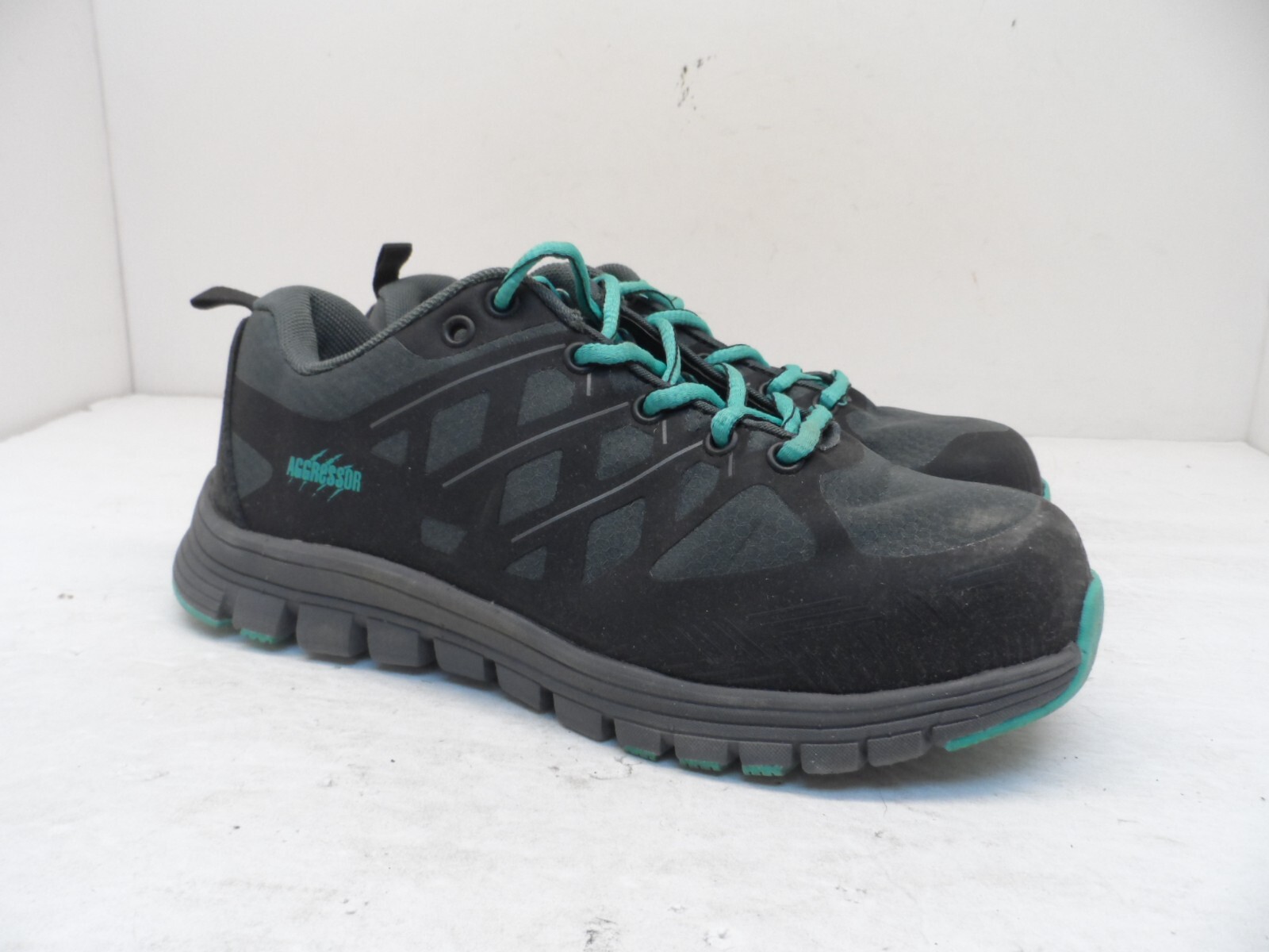 AGGRESSOR Women's Steel Toe Steel Plate Safety Work Shoes 1501 Gray ...