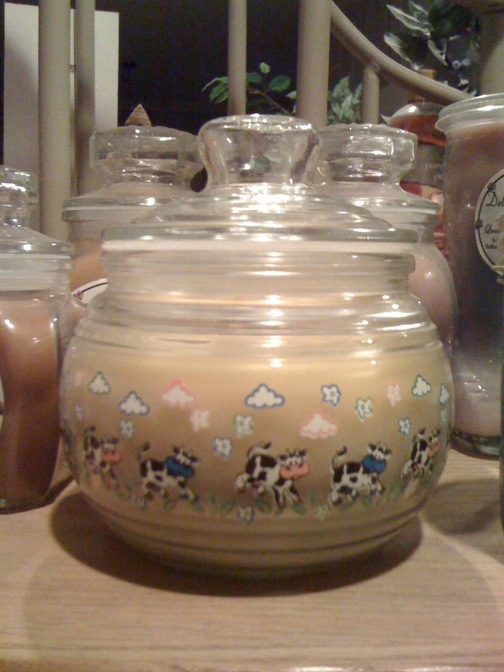 2 Glass Containers with Cow designs | eBay