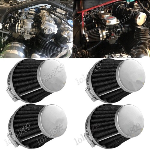 4x 52mm Air Filters Pod For Suzuki GSXR 750 1100 750R KATANA GSX 1100F ...