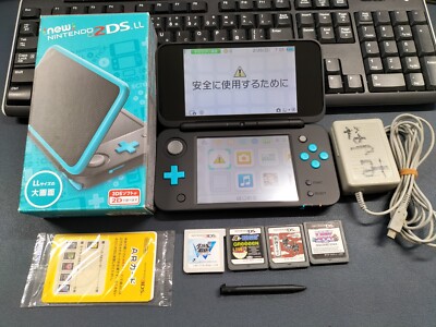 L6075 Ship Free Nintendo new 2DS console LL XL Turquois x Black Japan w ...