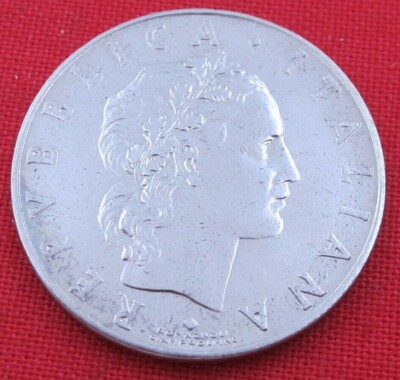 1956 REPVBBLICA ITALIANA L.50 - Higher Grade - Stainless Steel Coin ...