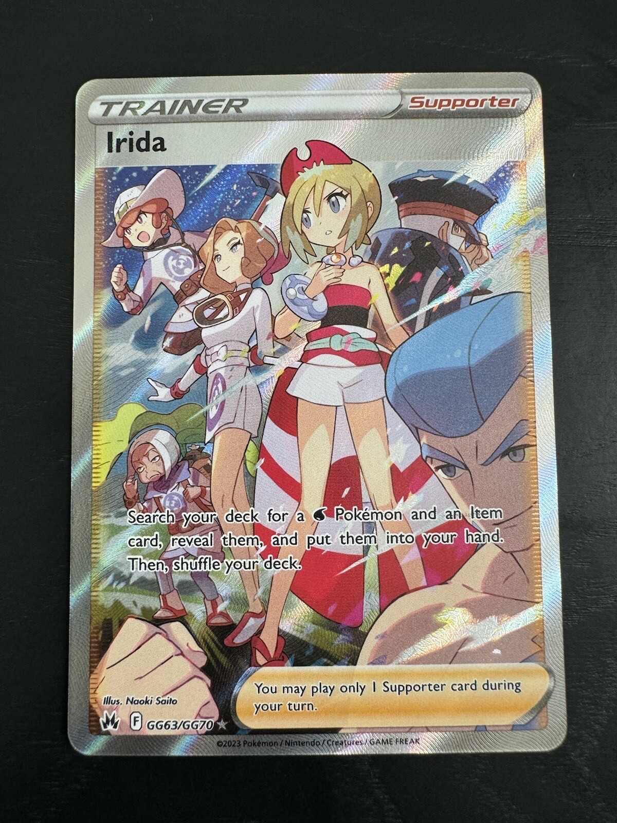 Pokemon TCG Irida GG63 - Crown Zenith Full Art 2023 SWSH Mint Galarian Gallery | eBay