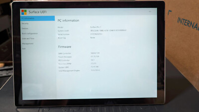 Microsoft Surface Pro 7 1866 Core i5-1035 G4 1.30Ghz 8GB Memory 128GB ...