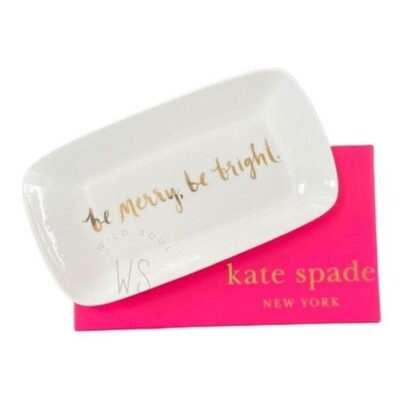 KATE SPADE Lenox Arbor Village Hors D'oeuvre Tray "Be Merry, Be Bright ...