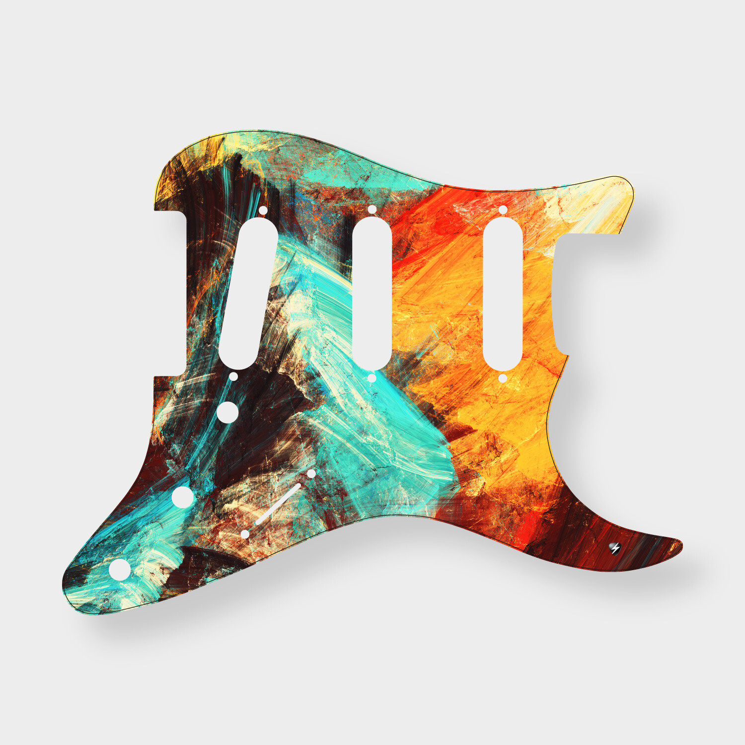 Fender Strat Pickguard • Artistic Splashes • Custom Pickguard • Graphic ...