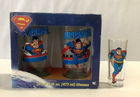 Vintage DC Comics SUPERMAN Set of Two 16 oz Glasses w/Original Box ...