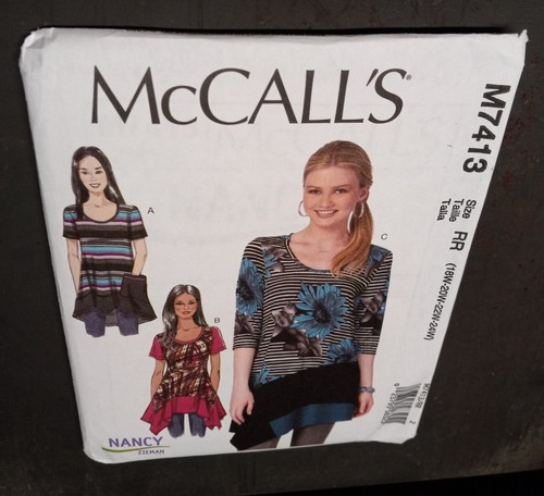 McCall's 7413 Misses Top's Sizes: 18W - 24W Assorted Styles | eBay