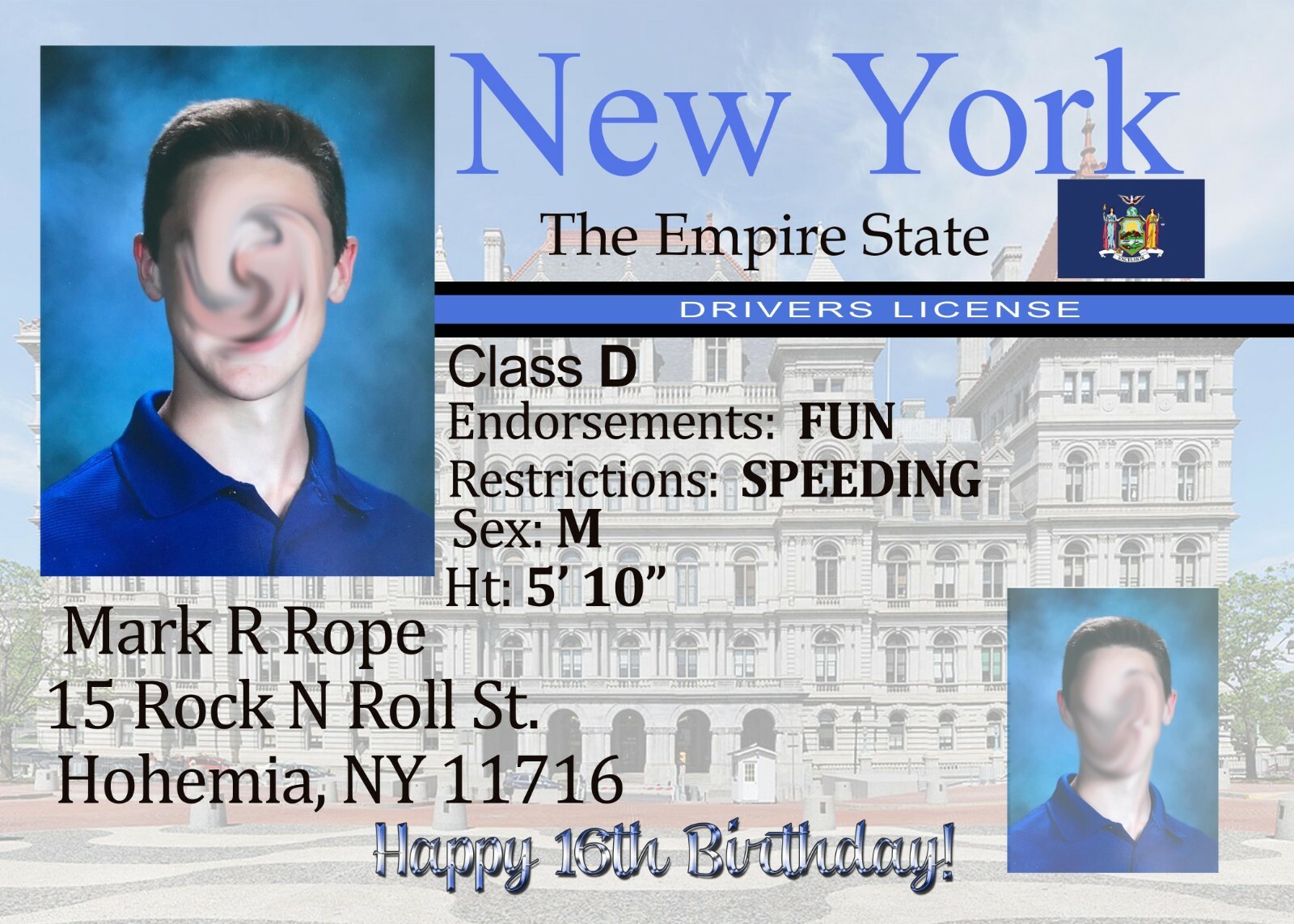 Drivers license Sweet sixteen Birthday Cake topper Edible paper sugar ...