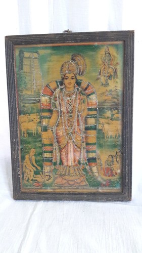 Sri Andal Devi Thiruvanamalai Perialwar Antique Jigna Print Hindu ...