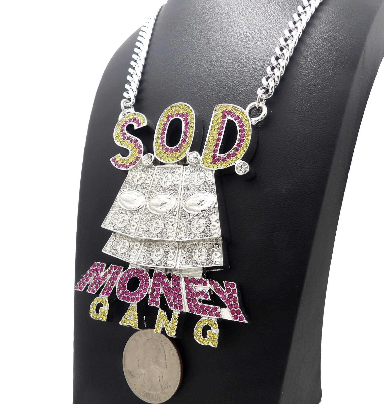 SOULJA BOY'S SOD MONEY GANG PIECE & 30" CUBAN CHAIN | eBay