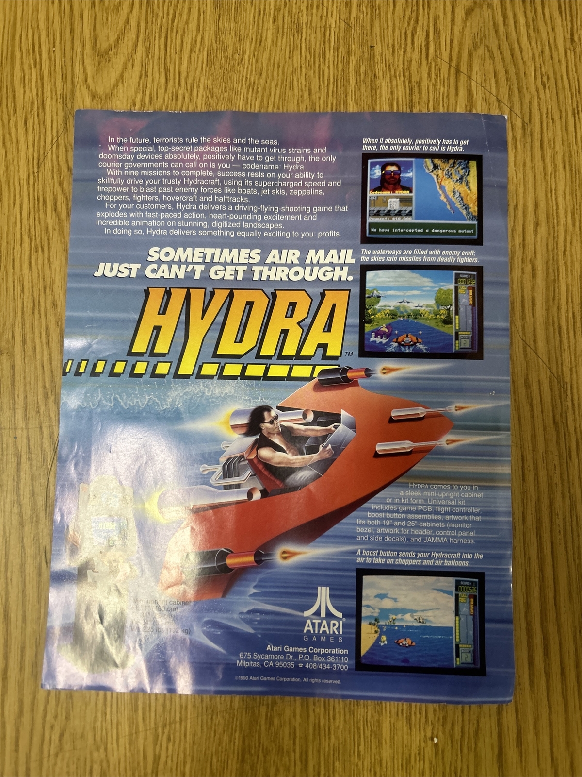 Atari HYDRA Arcade Video Game flyer - original | eBay