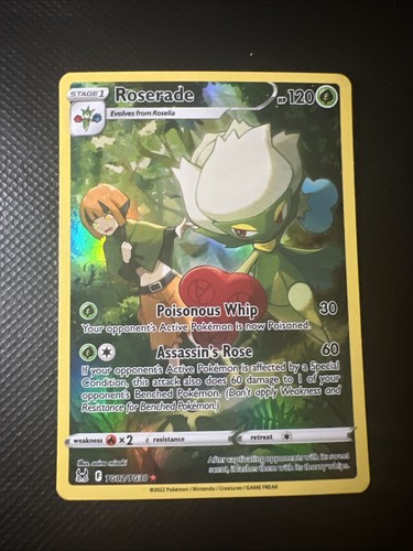 Pokémon TCG Roserade Lost Origin Trainer Gallery Tg02/Tg30 Holo Ultra ...