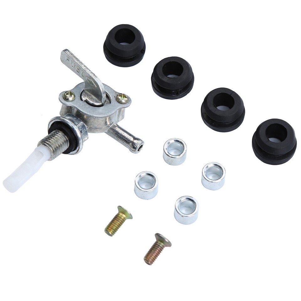 5 Gallon Universal Generator Gas Fuel Tank w/ Chrome Cap Gauge Petcock ...