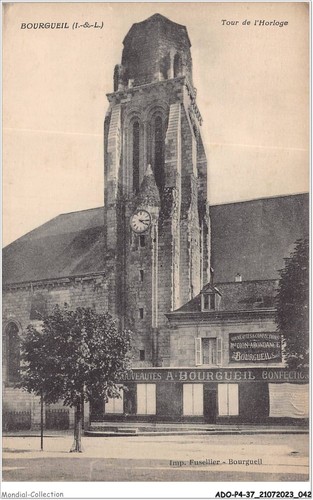 ADOP4-37-0323 - BOURGUEIL - tour de l'horloge | eBay