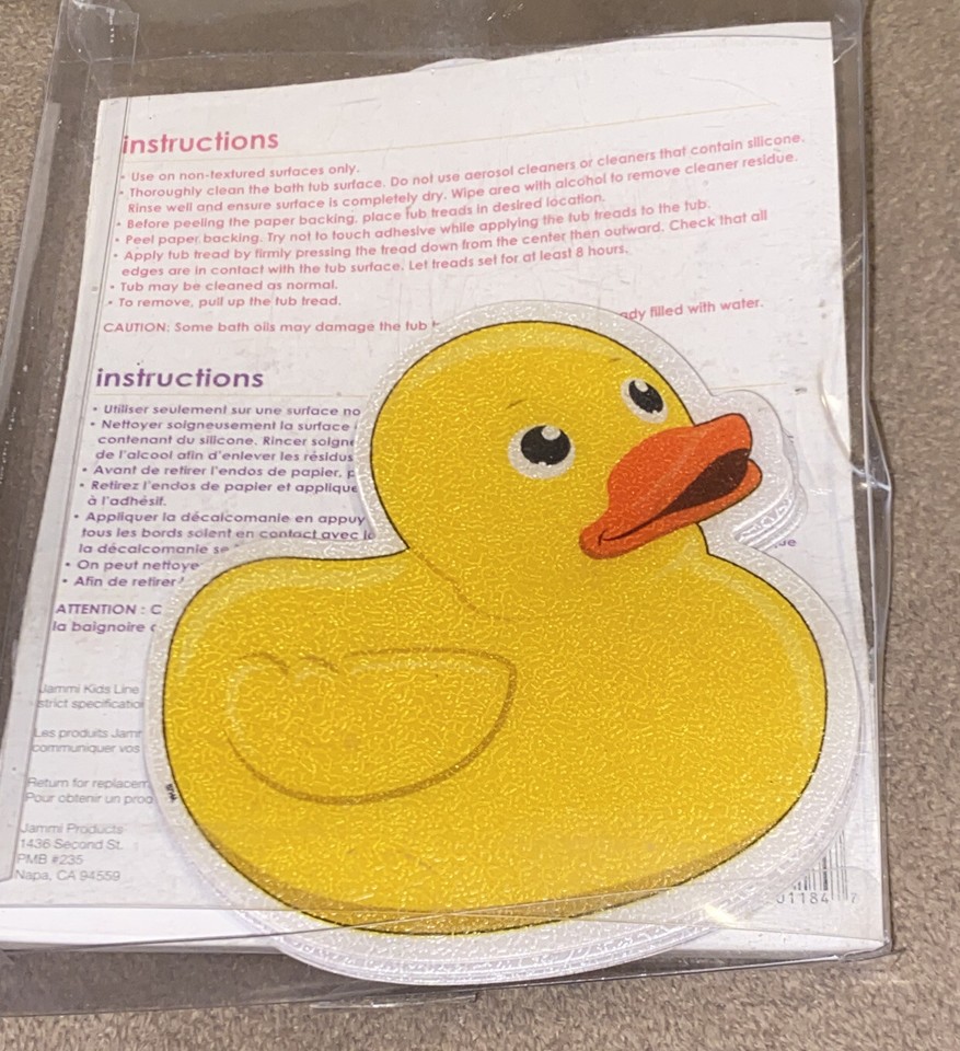 Jammi Tub Treads 5-pk Duck Duckie 3-3/4” Tall | eBay