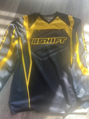 Shift Racing Jersey Shirt Mens XL Logo Yellow Motocross Long Sleeve Tee ...