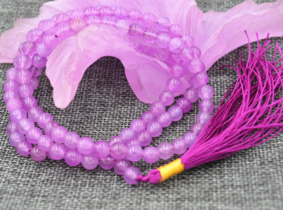 6mm Purple Alexandrite 108 Prayer Beads Tibet Buddhist Mala Bracelet ...
