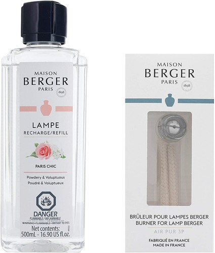 Maison (Lampe) Berger Fragrance Oil - Paris Chic - 500ml and Wick ...