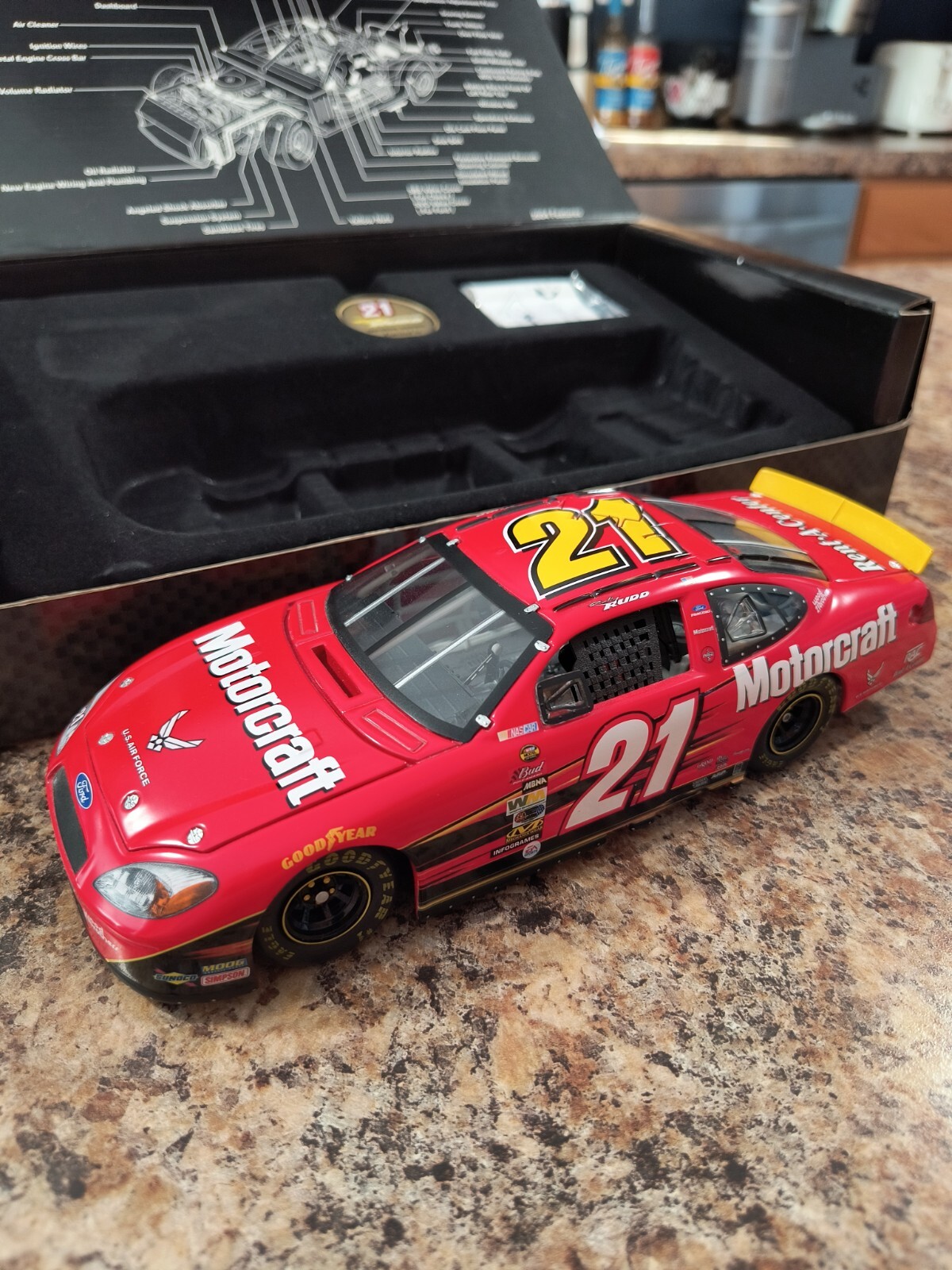 Motorcraft #21 Ricky Rudd / Elliott Sadler NASCAR Collection 1:24 Team ...