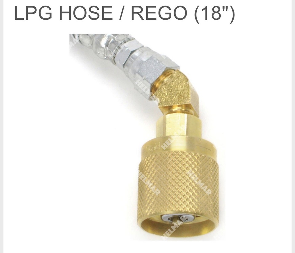 Universal Forklift LPG Hose / Rego assembly 18" Fitting & Connector | eBay