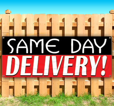 SAME DAY DELIVERY Advertising Vinyl Banner Flag Sign USA SB07102 ...