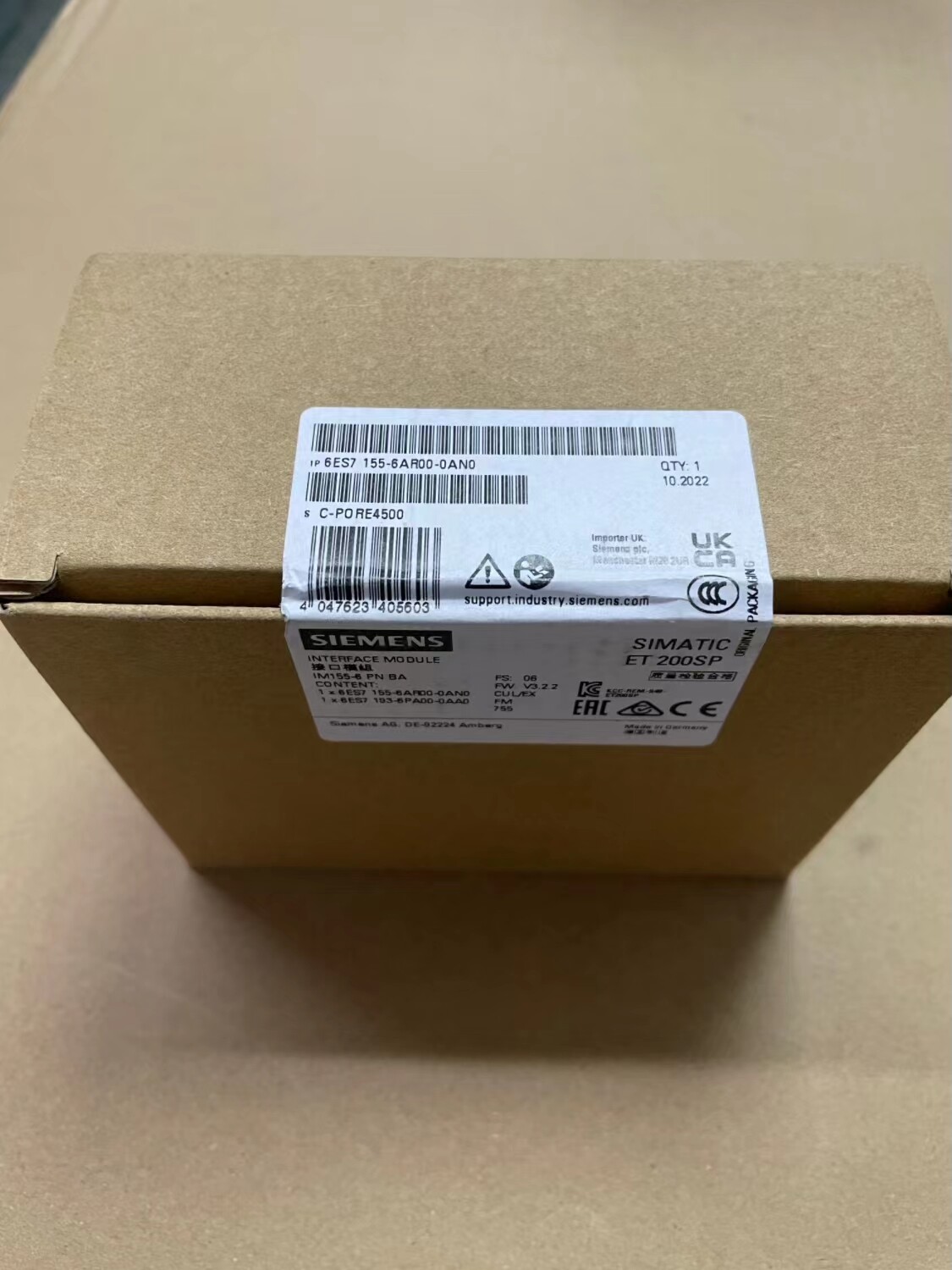 Siemens Simatic ET200SP Interface Modules 6ES7155-6AR00-0AN0 New | eBay