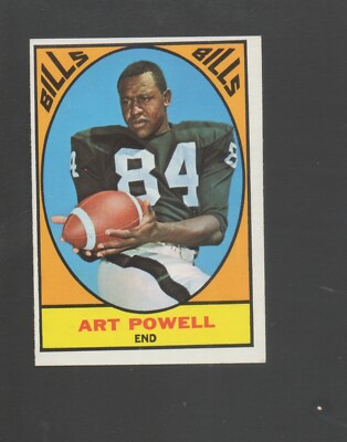 1967 Topps Football Card #17 Art Powell-Buffalo Bills ex mint Card | eBay
