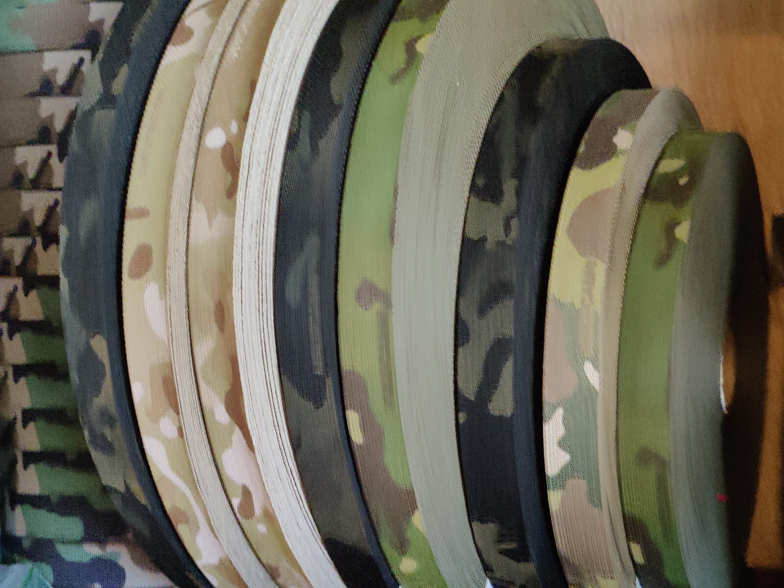 55301 Mil-Spec 1" Webbing - USA BUILT - Multicam, M81 Woodland ...