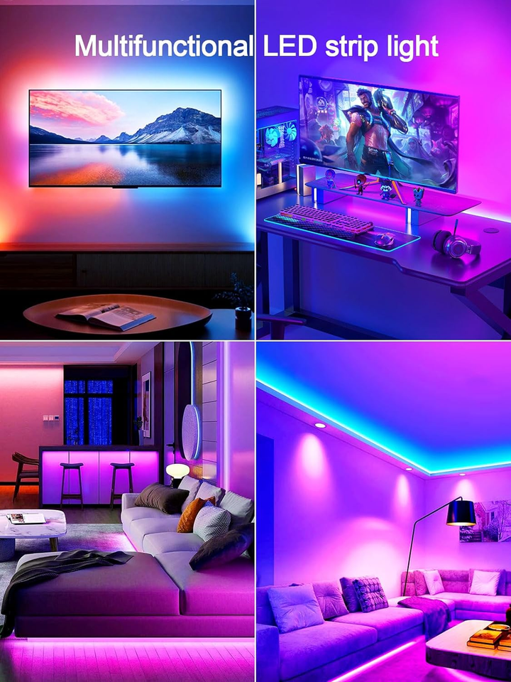 TV Light Strip, Music Sync LED TV Backlight, for 32-50 Inch TV, LED TV ...