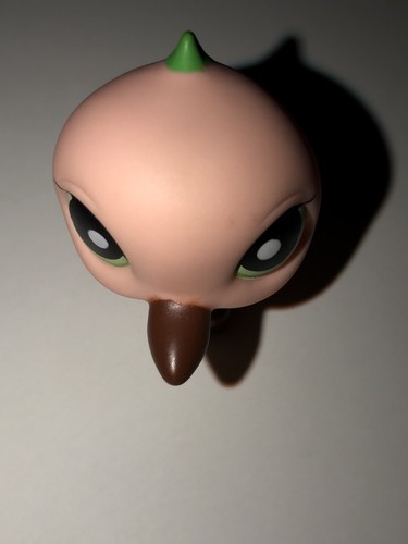 Littlest Pet Shop LPS #343 Pink and Brown Humming Bird with Green Eyes ...