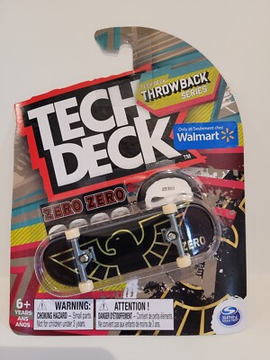 Tech Deck ZERO Skateboards Throwback Zero Deck Ultra Rare * Walmart ...