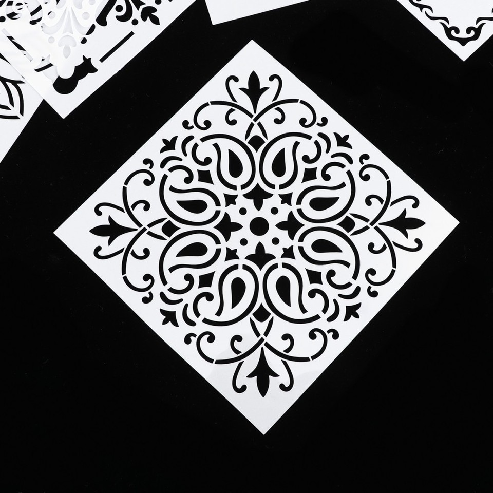 10pcs Mandala Drawing Polcils Hollow Out Papanting Gotfractions DIY ...