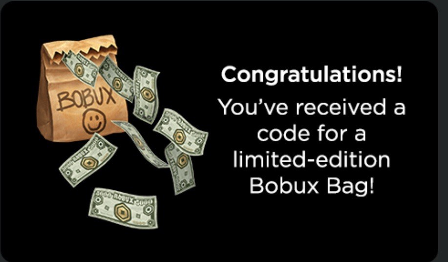 Bobux Bag with custom ingame effect (insanely rare and OG code) Limited ...