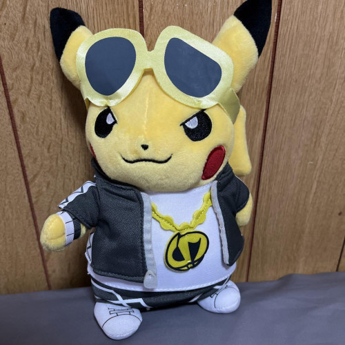 Pocket Monsters Boss Guzma Pikachu Plush Toy Pokemon Center Original ...