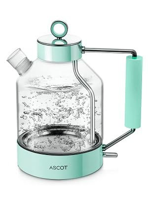 Kettle, Glass Tea Kettle Gifts for Men//Family 1.5L 1500W Borosilicate ...