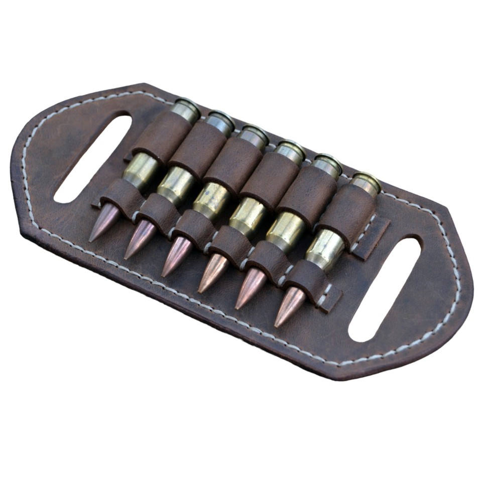 Handmade Leather Cartridge Holder, Shell Holder, OWB Ammo Holder ...