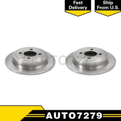 DuraGo Rear 2PCS Disc Brake Rotor For Mini Cooper 2002 2003 2004 2005 ...