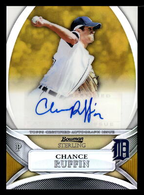 2010 Bowman Sterling #BSP-CR Chance Ruffin Prospect Auto Gold ...