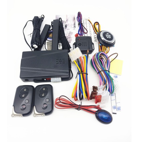 Car One-button Start Engine Kit Keyless Entry Alarm System Remote ...