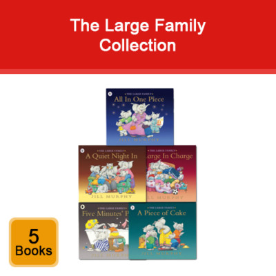 Jill Murphy Large Family series 5 books collection pack set NEW A Piece ...