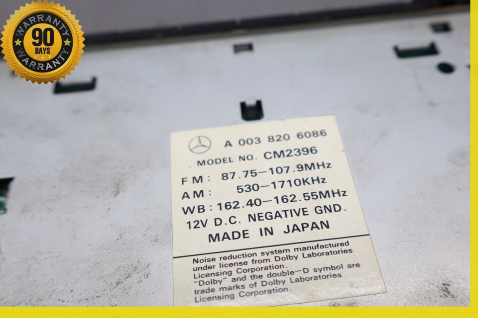 92-98 Mercedes C280 SL500 E500 S420 FM/AM Audio Radio Player 0038206086 ...