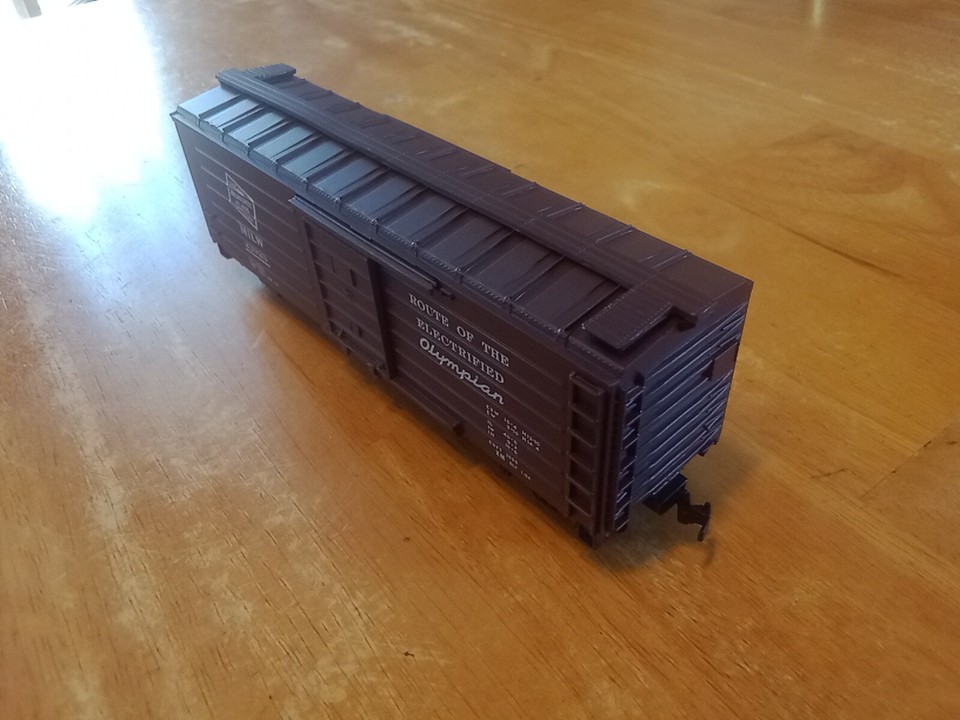 HO Scale Box Car Train Car Route Of The Electrified Olympian MILW 23925 ...