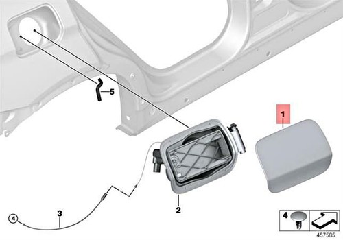 NEW BMW X4 M F26 X4 20DX 20IX 28IX 30DX 35DX 35IX FILL-IN FLAP ...