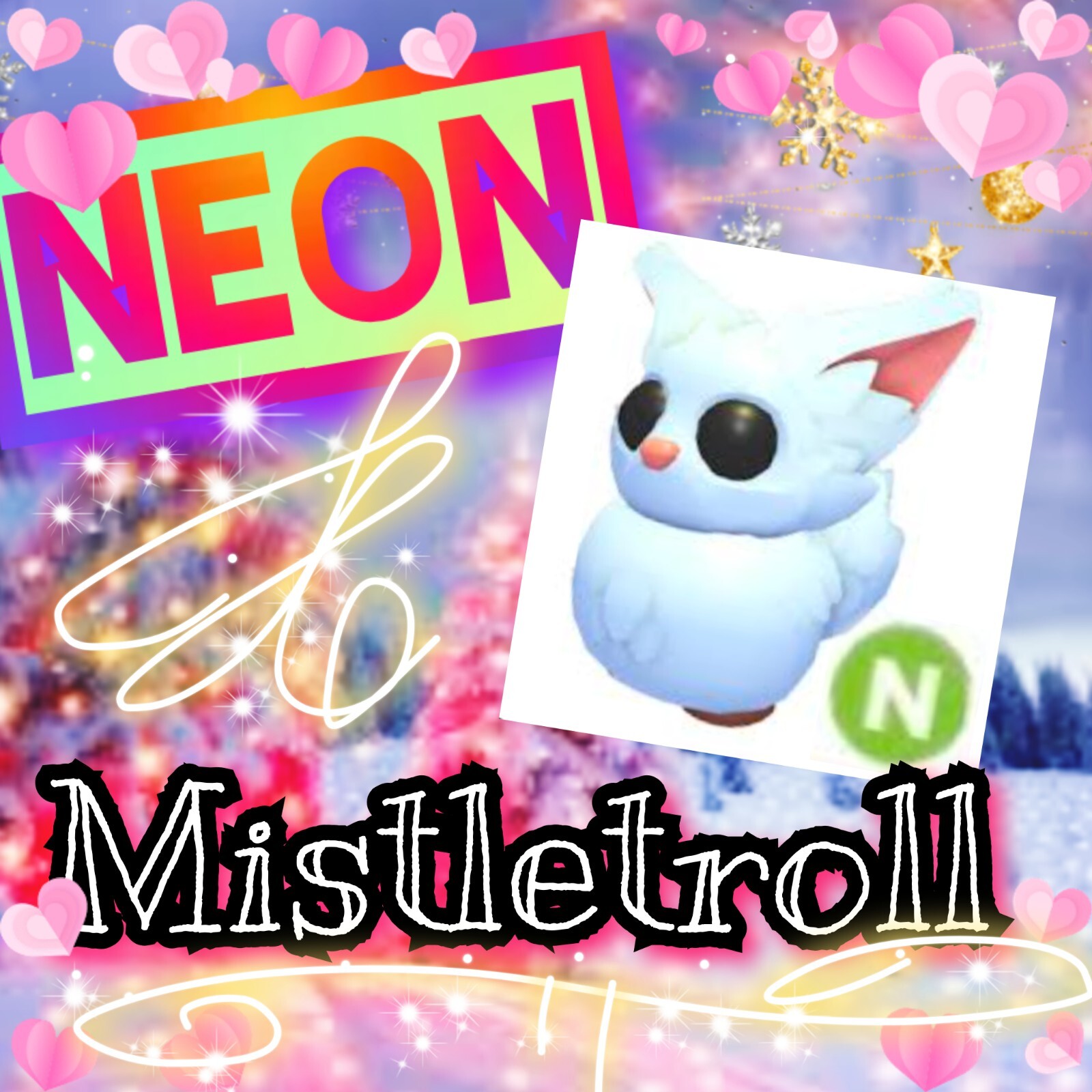️ NEON N MISTLETROLL CHRISTMAS 2024 PET ️ Adopt 🌲 from 💕 Me! ️ | eBay