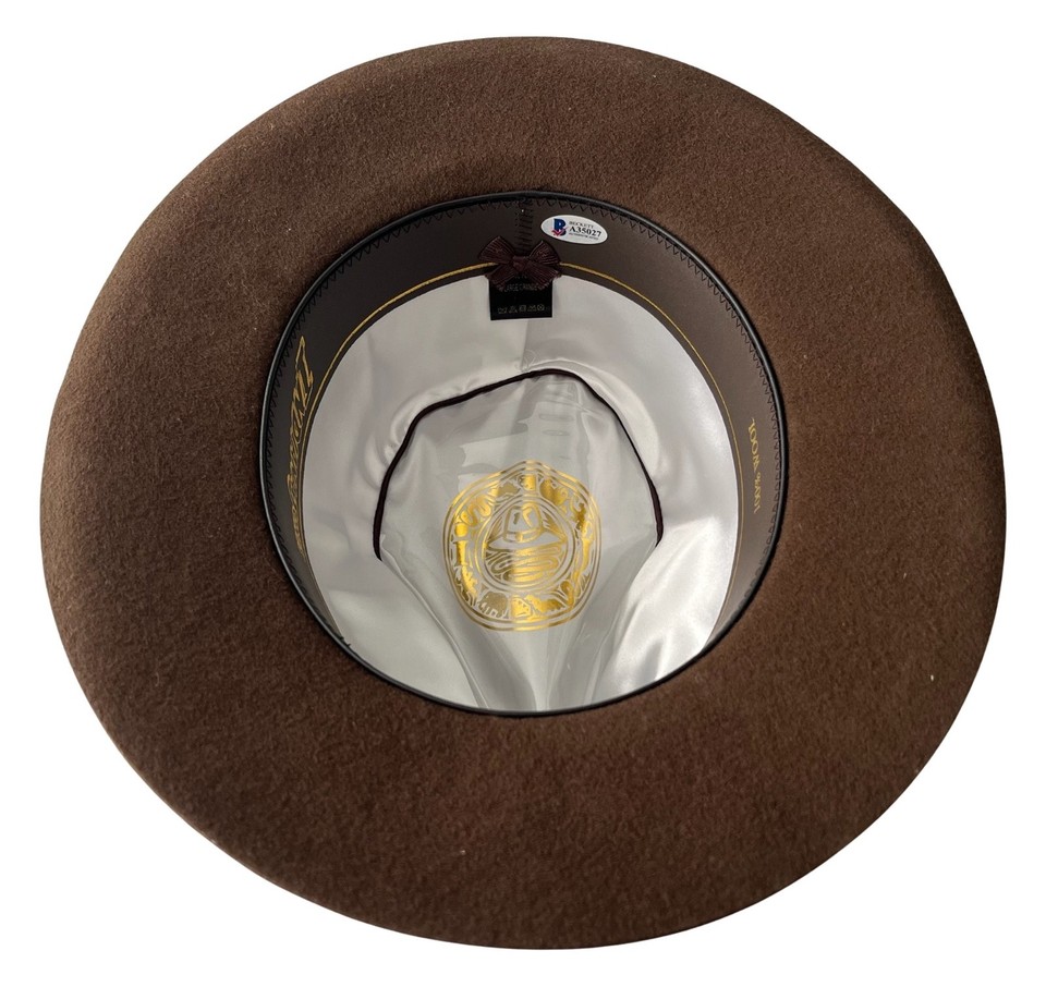 HARRISON FORD SIGNED INDIANA JONES AUTHENTIC FEDORA HAT BECKETT LOA ...