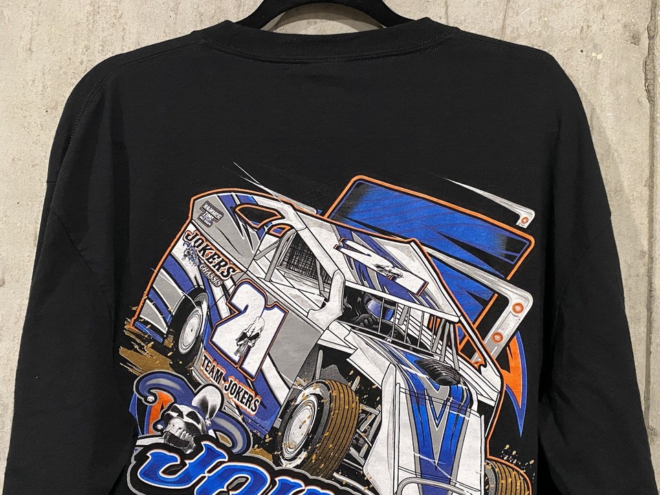 Vtg Jokers Chassis Racing Arizona Sport Long Sleeve Graphic Shirt Mens ...