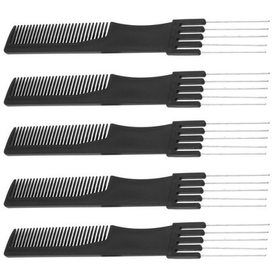 5 Pcs Hair Pick Comb Clips Steel Needle Women's Cutting Decorative ...
